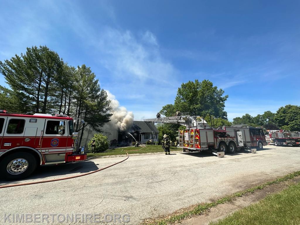 Working House fire in the Deer Run Development - Kimberton Fire Company
